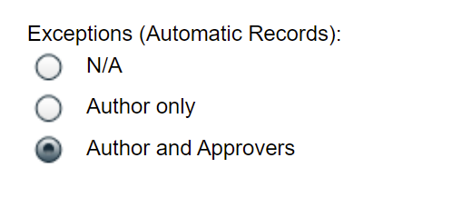 Training Activity Exception on Records – SOLABS Knowledge Base